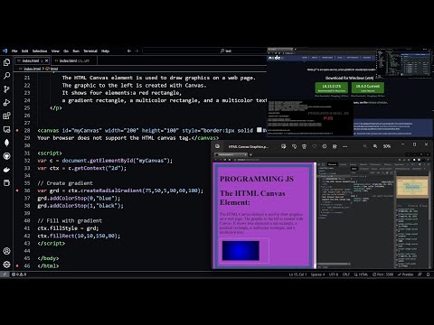 HTML Canvas Graphics - HTML Graphics.