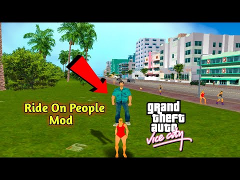 How To Install Ride On People Mod In GTA Vice City | GTA VC Ride On People Cheat Code