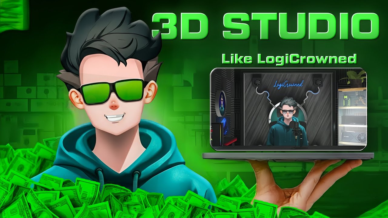 Make 3D Studio Like @TubeSenseiofficial & @logicrowned In Mobile ✨