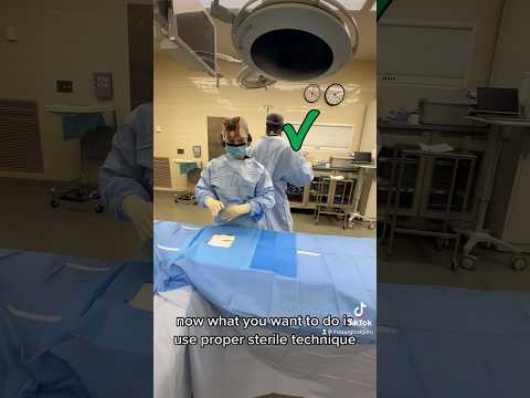 Never turn your back to the sterile field. You move back to back because your back isn’t sterile.