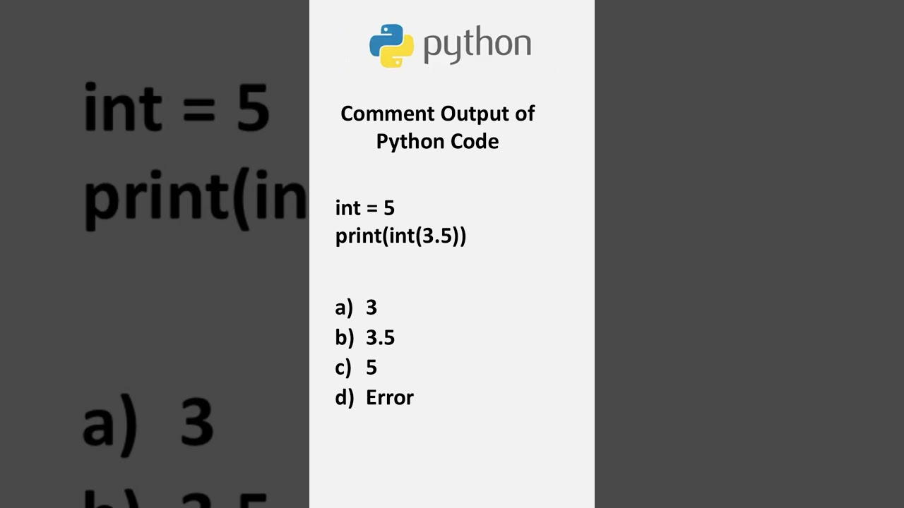Python Quiz Challenge #codewithtj