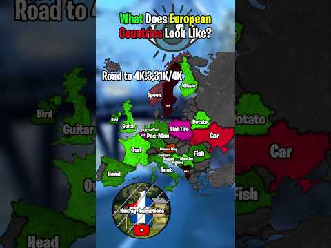 What Does European Countries Look Like #europe #map #geography #subscribe #youtubeshorts #viralvideo
