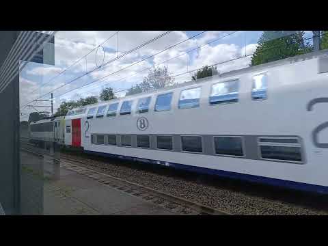 HLE 1914 + 8 M6 + HLE 1806 en passage en gare de Nossegem à 200 km/h à destination de Welkenraedt
