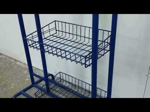 Potato Chips Metal Rack stand for snacks Display Basket