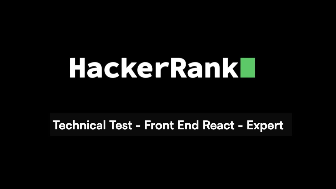 LIVE Frontend React Expert HackerRank Test | UBS Frontend Interview Challenge