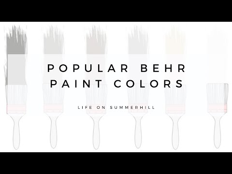 POPULAR BEHR PAINT COLORS