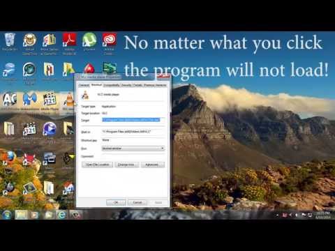 Clicking shortcuts on desktop only brings up properties box having you scratching your head 720pHD
