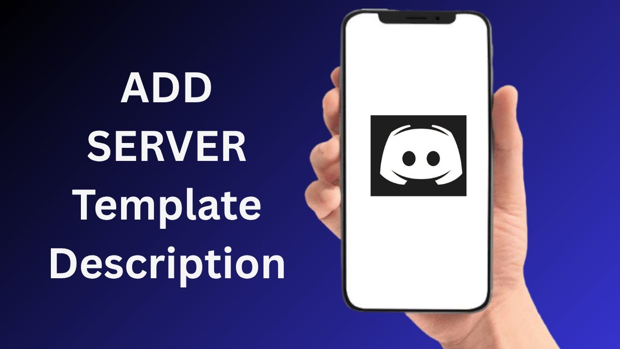 How To Add Discord Server Template Description