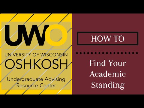 How to: Find Your Academic Standing
