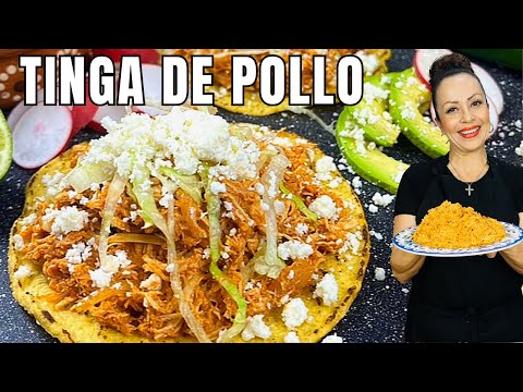 Tinga de Pollo Riquísima y Fácil