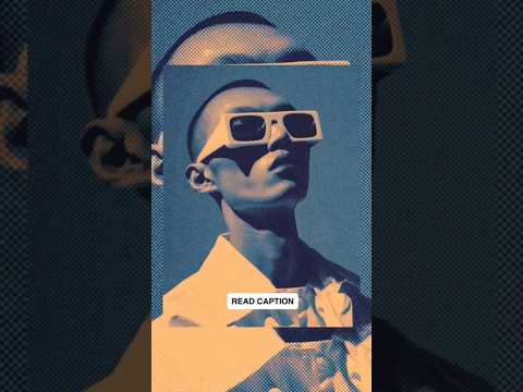 How to create Halftone effect in Adobe Photoshop Easy step #Viral #effect #adobevideo #lineediting