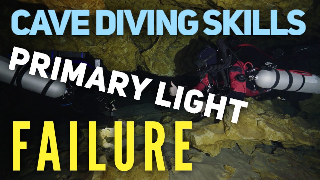 Cave Diving Primary Light Failure - 2 Diver Team
