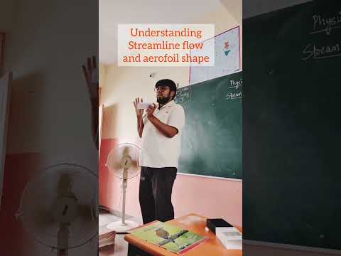 Classroom experiments-Understanding streamline flow and aerofoil shape