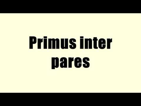 Primus inter pares