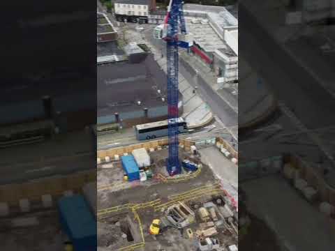 BRIDGEND COLLEGE BEING BUILT WHERE OLD POLICE STATION WHAT A SITE #bridgend #djimini2footage