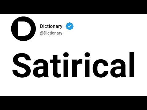 Satirical Meaning In English