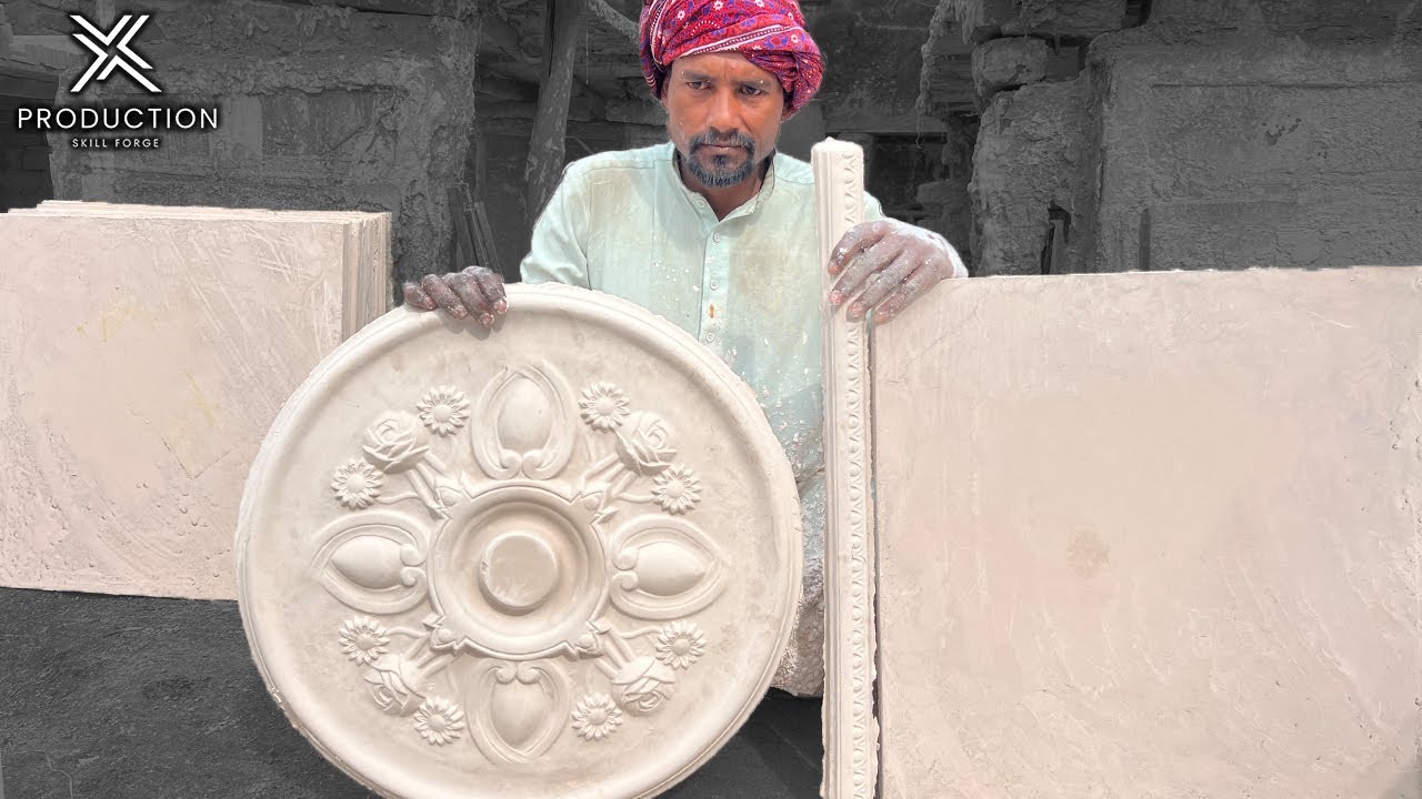 Amazing ! The Old Man Hand Made Ceiling | SkillForge Production