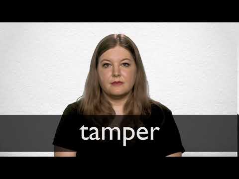 How to pronounce TAMPER in British English