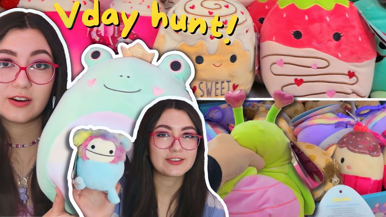 squishmallow hunting for new VALENTINE'S SQUISH!
