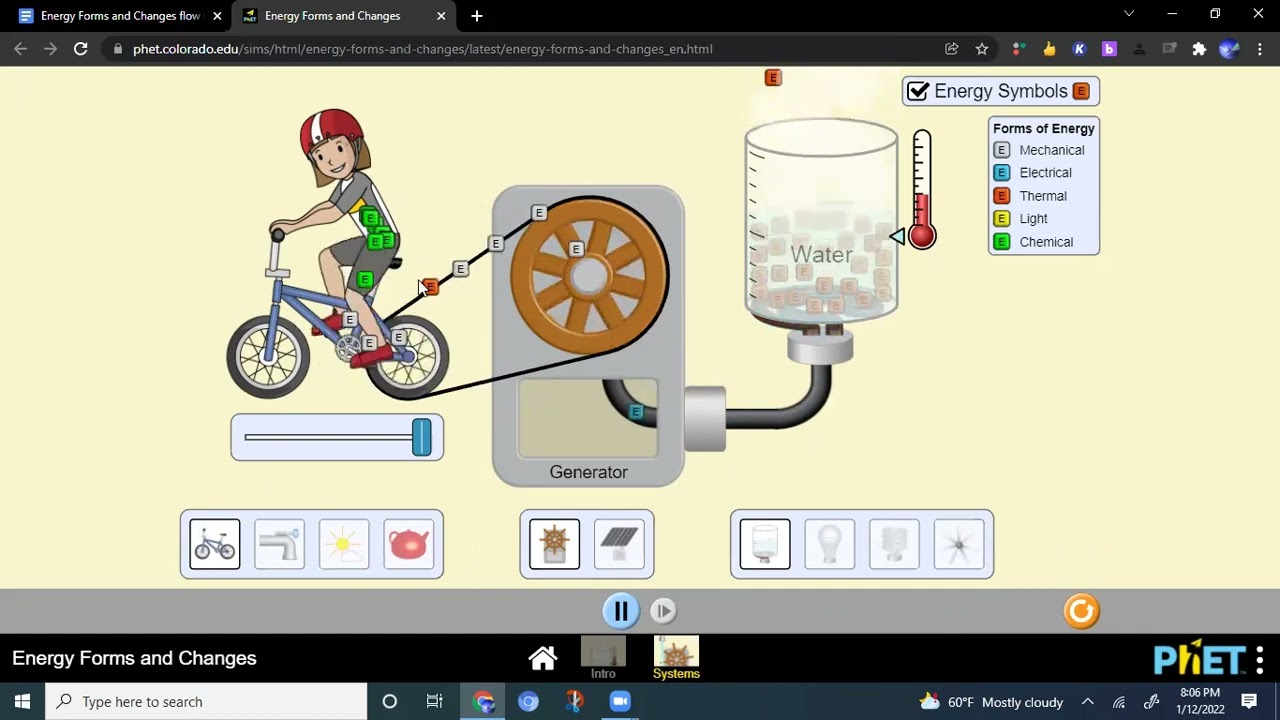 Energy Forms & Changes Flow Chart Lab Tutorial
