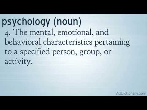 psychology - definition