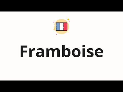 How to pronounce Framboise
