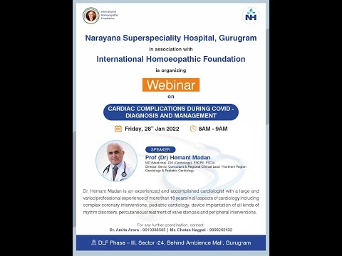 WEBINAR: CARDIAC COMPLICATIONS DURING COVID, DIAGNOSIS & MANAGEMENT.