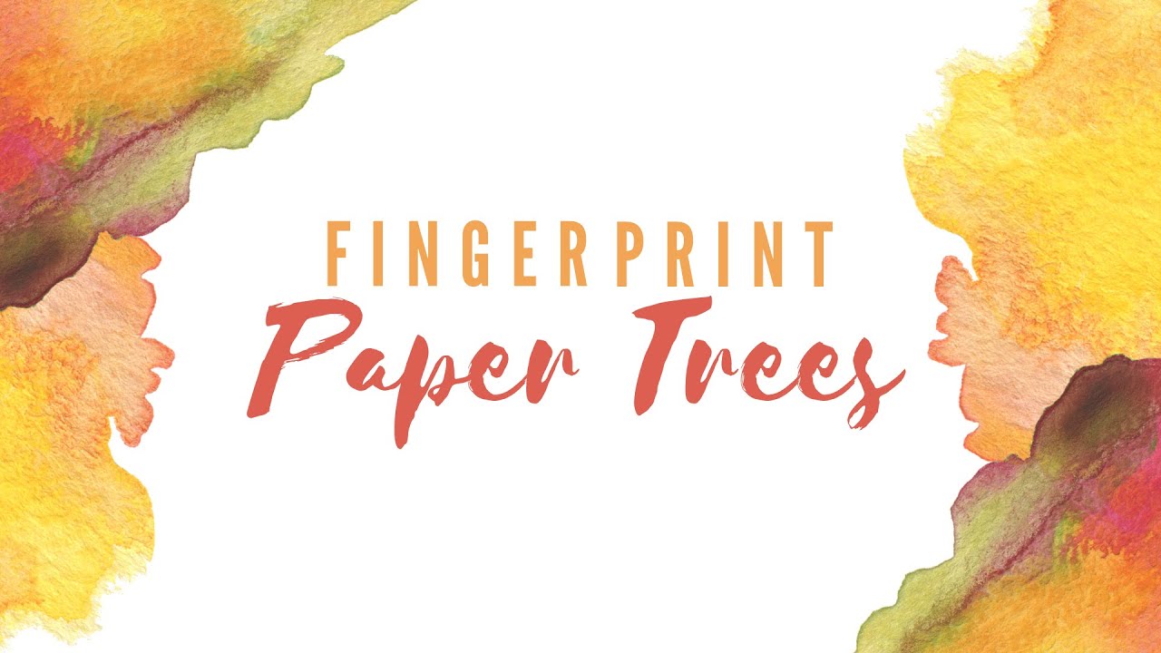 Fingerprint Paper Tree Craft