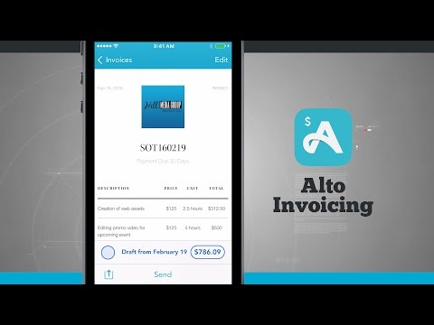 Alto Invoicing - Cloud Estimates & Business Reporting iPhone App Demo
