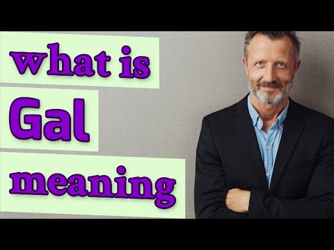Gal | Meaning of gal 📖
