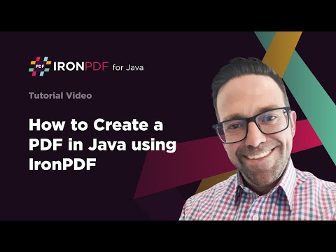 How to Create a PDF in Java using IronPDF