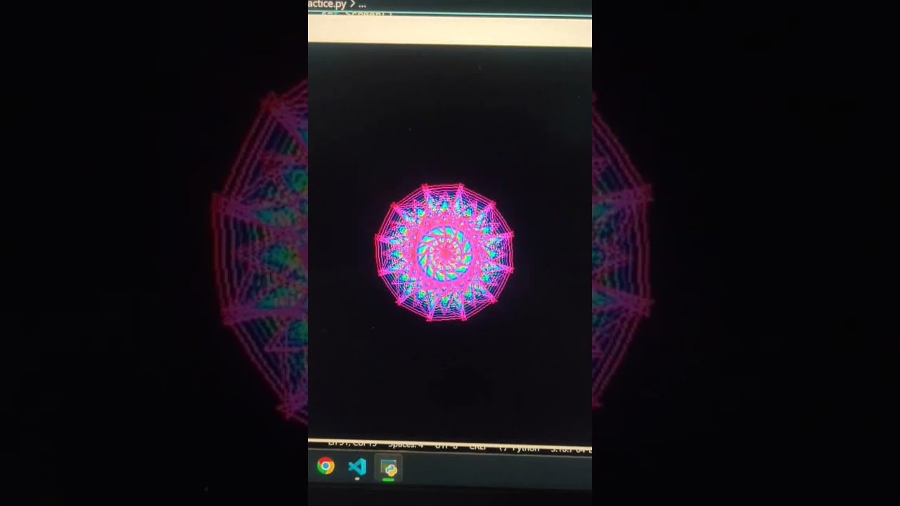 Amazing python programming | turtle module | Art #shorts #python