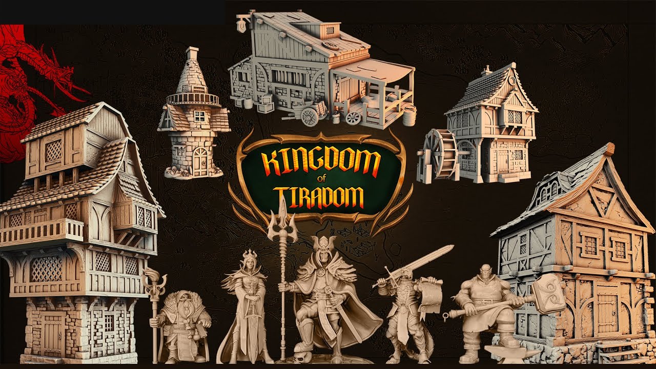 Kingdom Of Tiradom - 3D Printable STL Medieval Fantasy