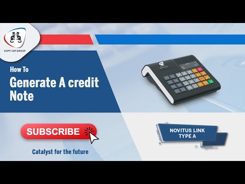 Generate A Credit Note on the #KRA Compliant ETR Device | Copy Cat Group