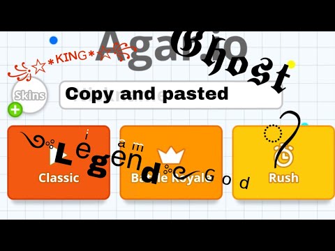 How to copy and paste a username in agario