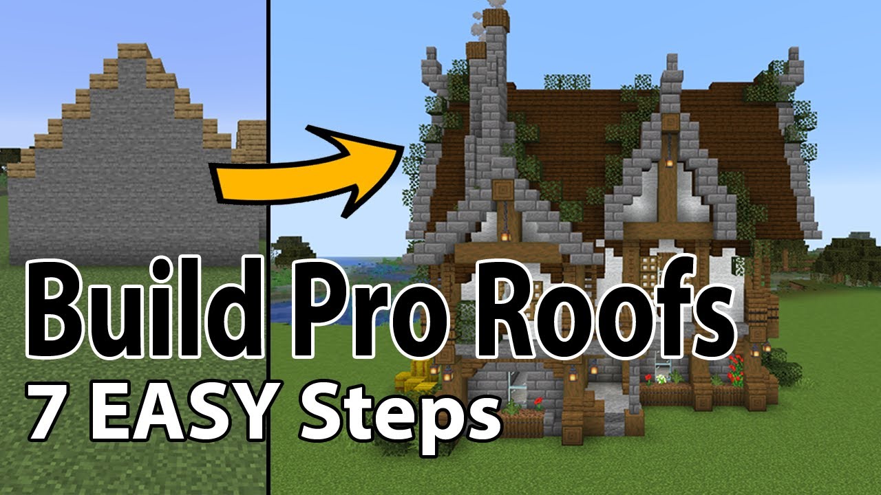 How to Build Roofs in Minecraft | Minecraft Pro Build Tutorial