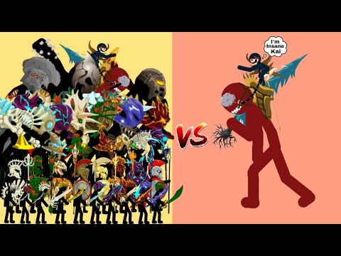 All Figures From Weakest To Stongest - Insane Level Eight - Stick War Legacy