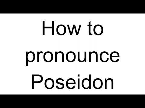 How to Pronounce Poseidon (Greek)