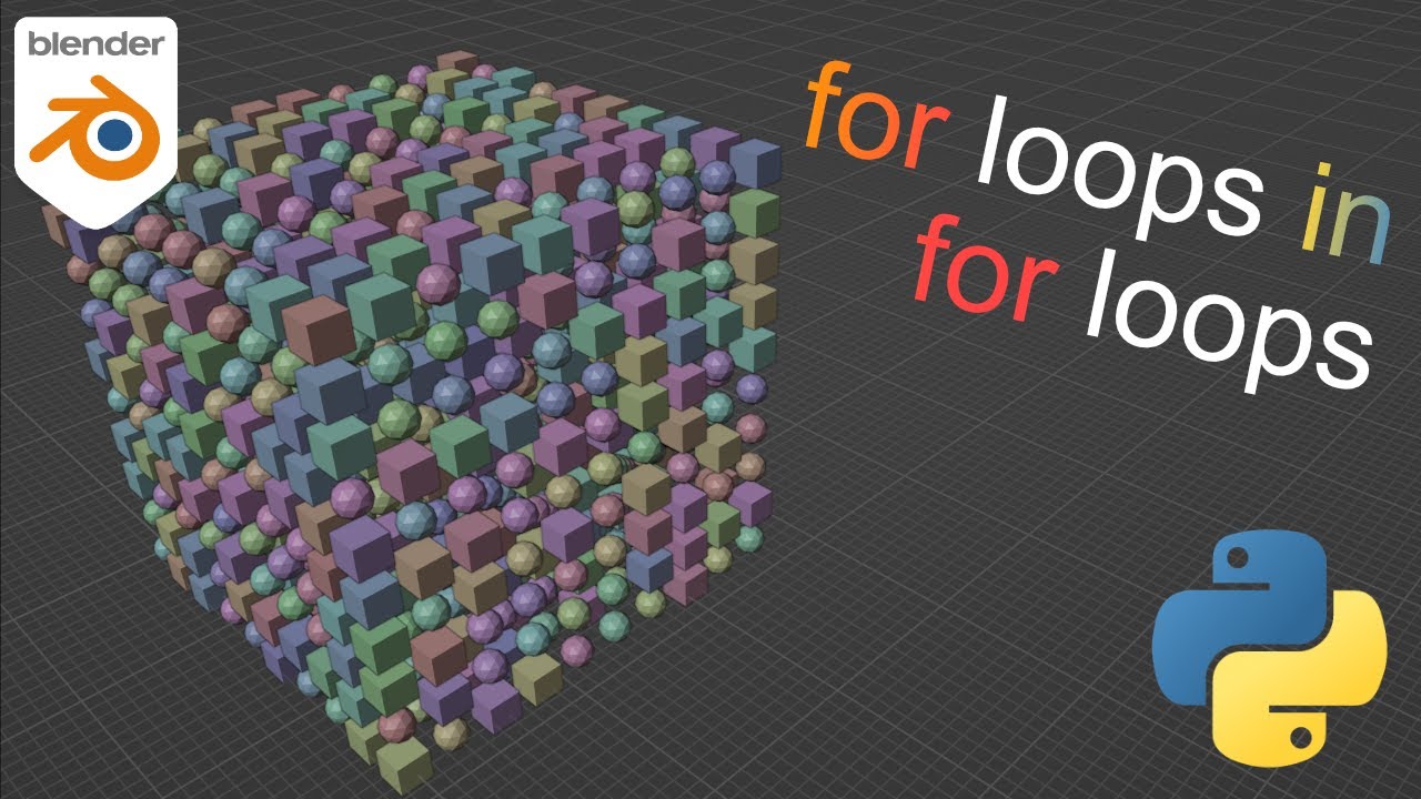 Beginner Blender Python Exercise: Nested for Loops