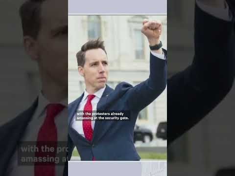 Footage Shows Josh Hawley Fleeing the Mob He Riled Up on Jan 6