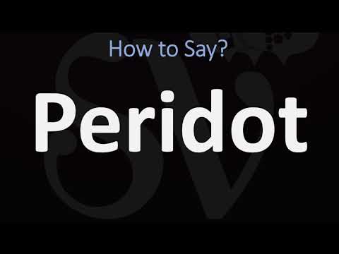 How to Pronounce Peridot? (CORRECTLY)