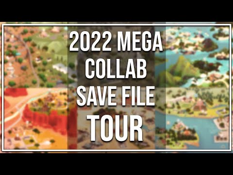 TOUR of EACH WORLD in the 2022 MEGA COLLAB Save File | #Sims4SaveFile | Cinematic Tour NO CC