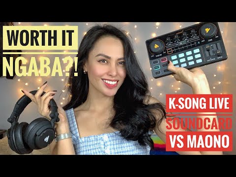 Comparing Maono Sound Card to K - SONG LIVE SOUND CARD be the judge 🤷♀️
