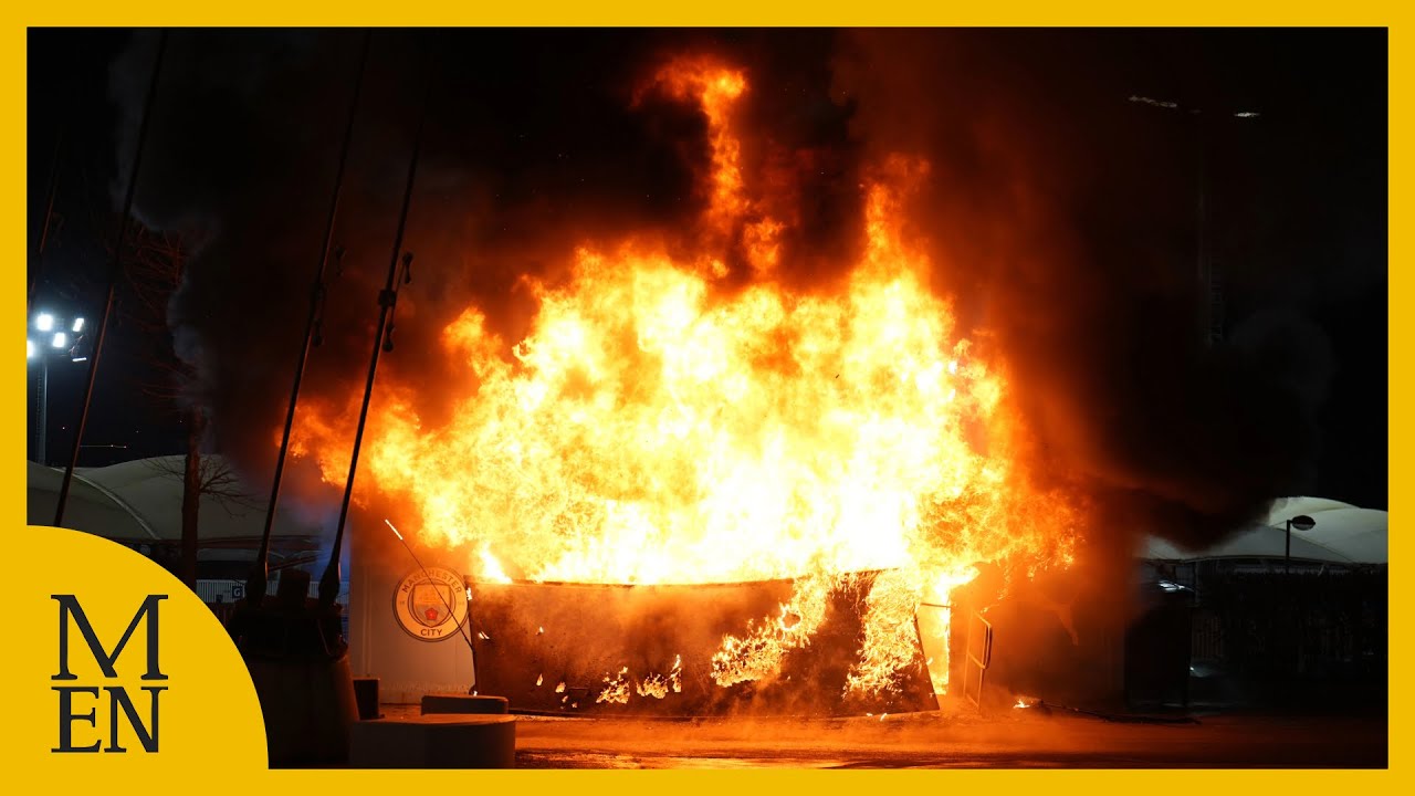 Cause of Etihad Stadium fire ahead of Man City game confirmed as GMFRS ...