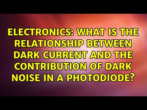 What is the relationship between dark current and the contribution of dark noise in a photodiode?