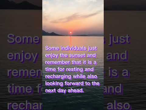 Meaning and Symbolism of a Colorful Sunset#naturevideo #sunset