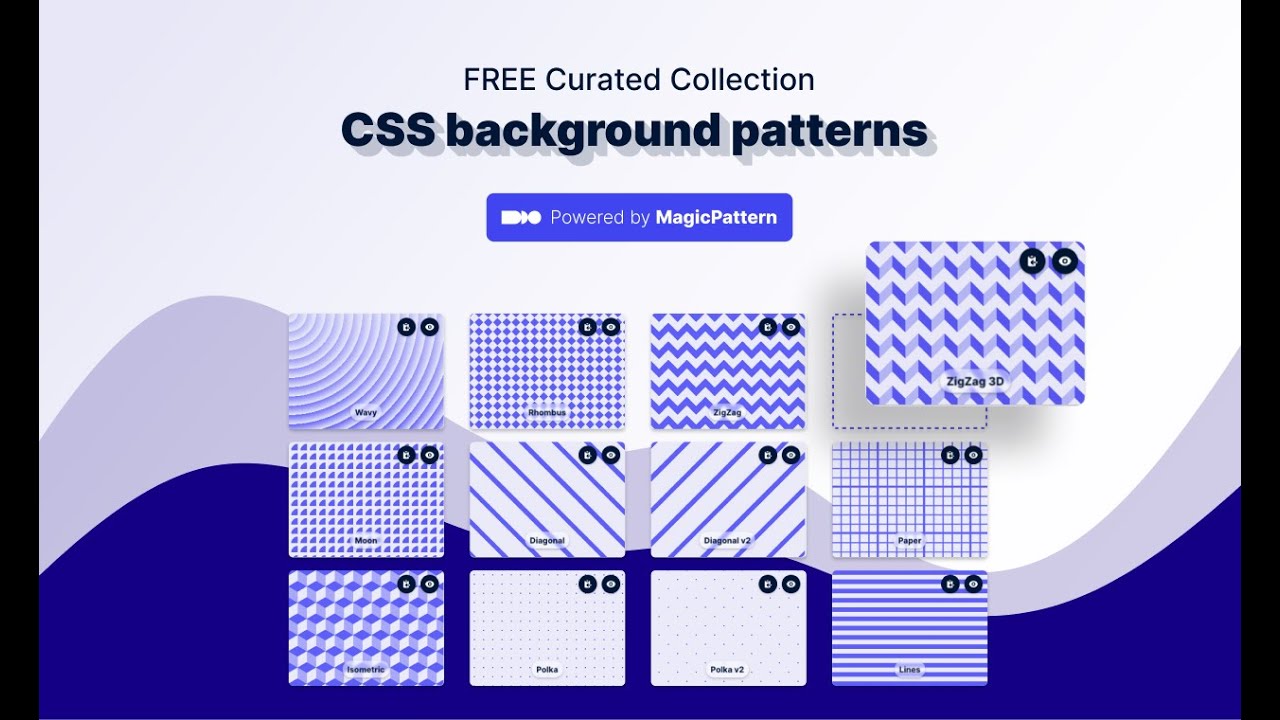 Free CSS background pattern by MagicPattern
