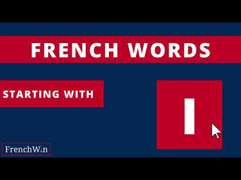 French Words Starting With i - FrenchWin