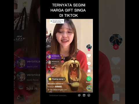 BERAPA HARGA GIFT SINGA DI LIVE TIKTOK ??? #giftsinga #tiktok #hargagift #shorts