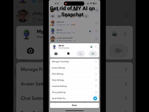 How to remove my AI on Snapchat